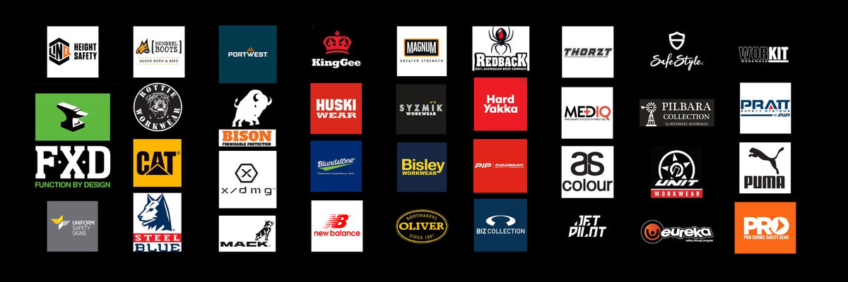 Brands Stocked At On The Go Safety & Workwear - ON THE GO SAFETY & WORKWEAR